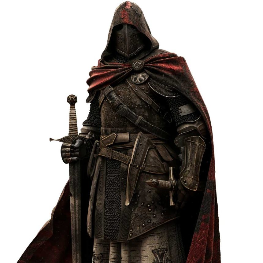 Dark knight Medieval soldiers in the battle Cutout transparent PNG ...