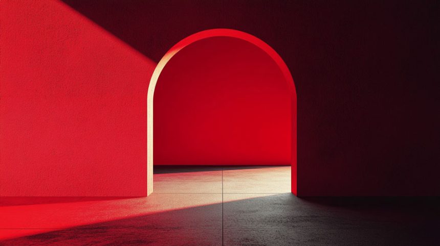 Red background minimalist cover - Pngcube
